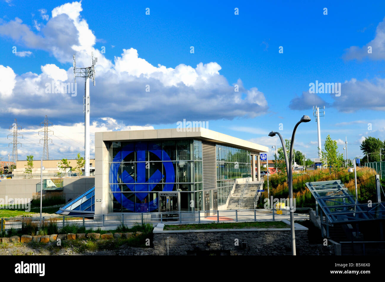 Metro Concorde in Laval Canada Stock Photo - Alamy