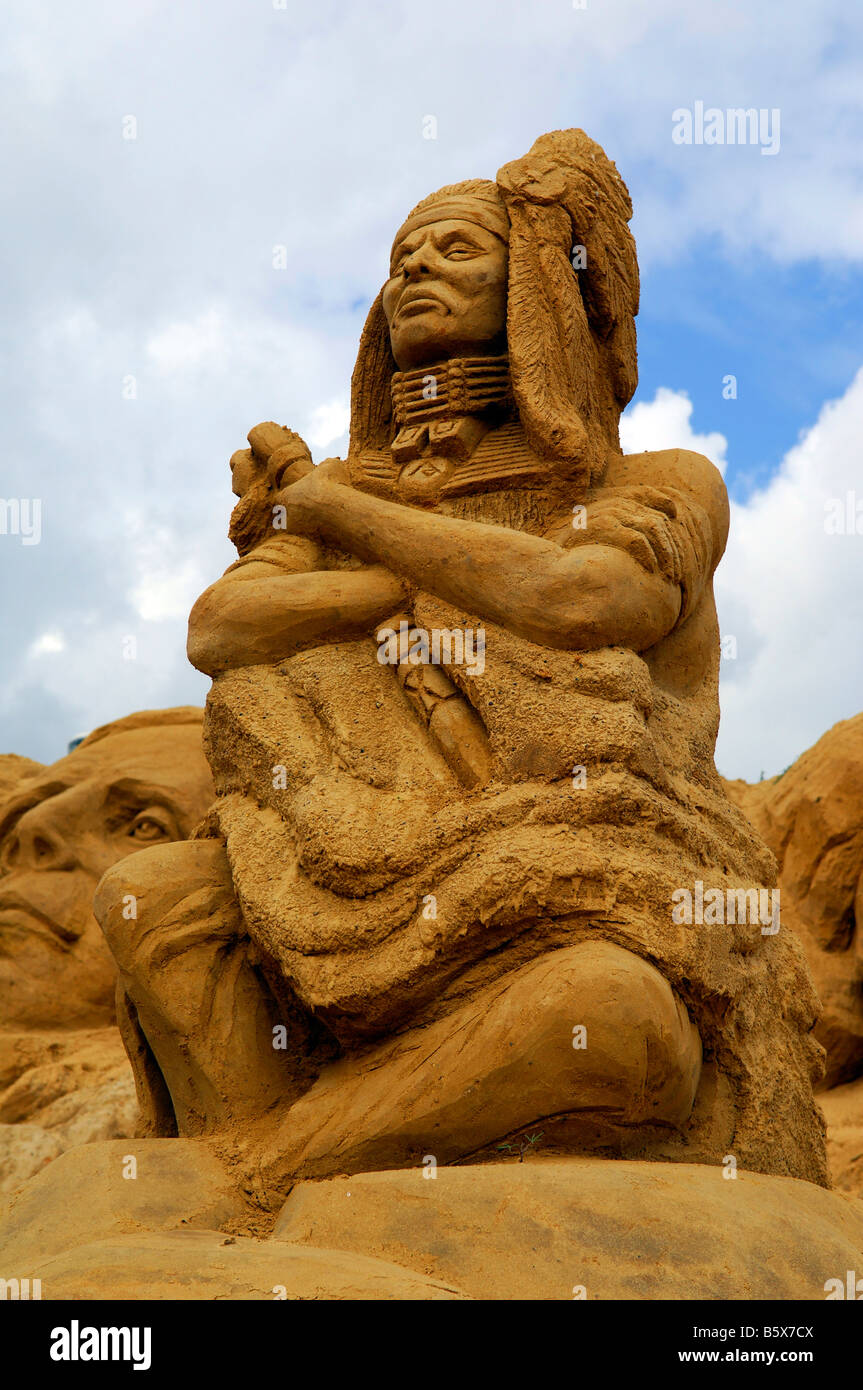 indian brave indigenous american warrior native wild west Stock Photo ...