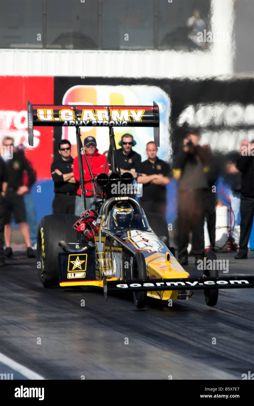 Tony Schumacher at the NHRA National Time Trials in 2008 Stock Photo ...