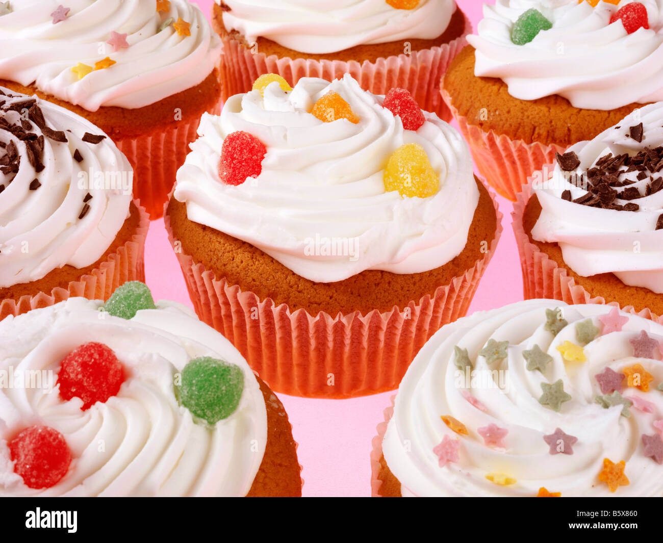 SELECTION OF CUPCAKES Stock Photo - Alamy