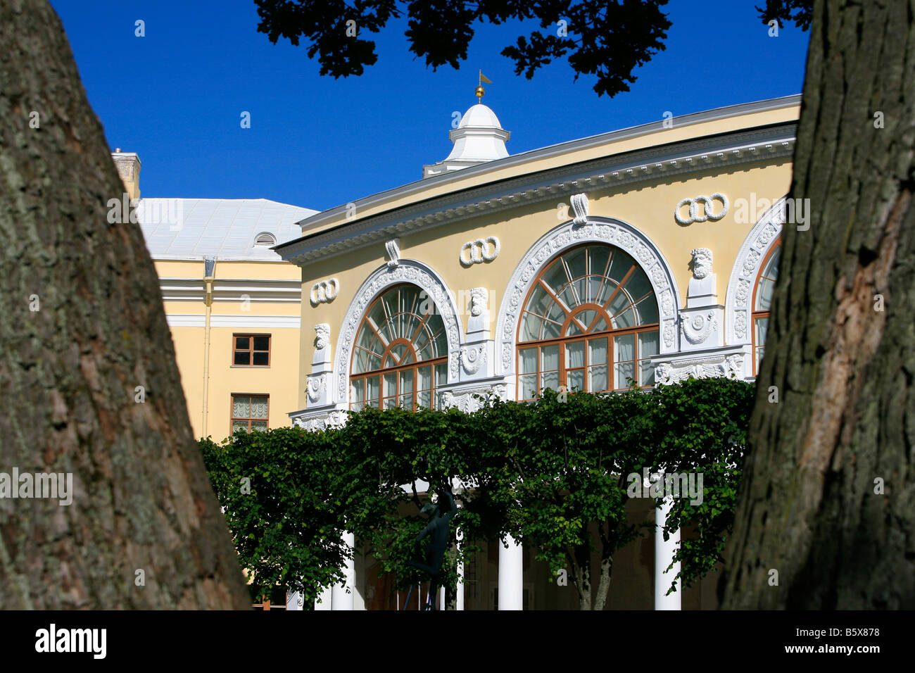 Building of the palace of Tsar Pavel (Paul) I in Pavlovsk (Saint ...