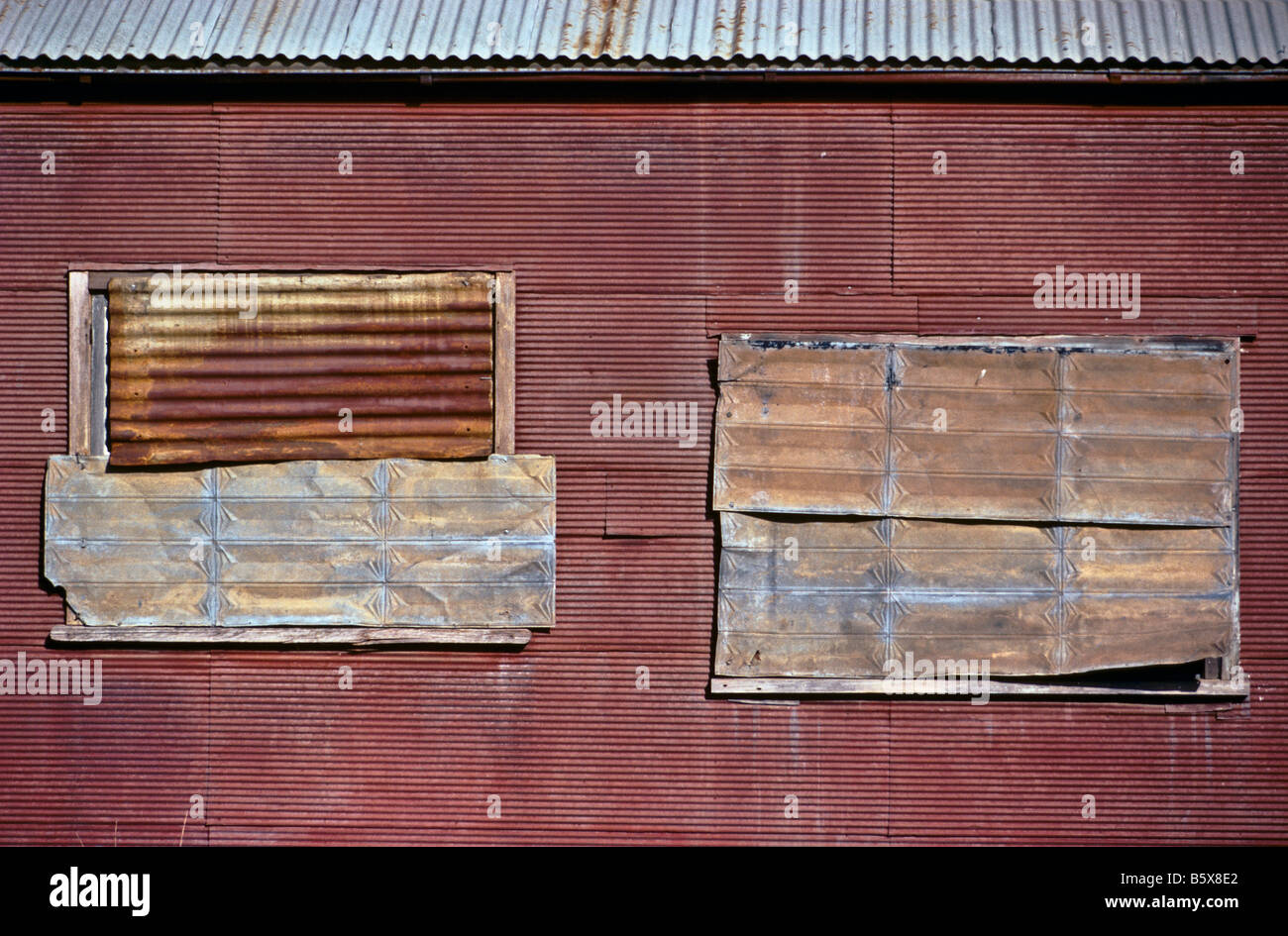 Corrugated iron, Australia Stock Photo - Alamy