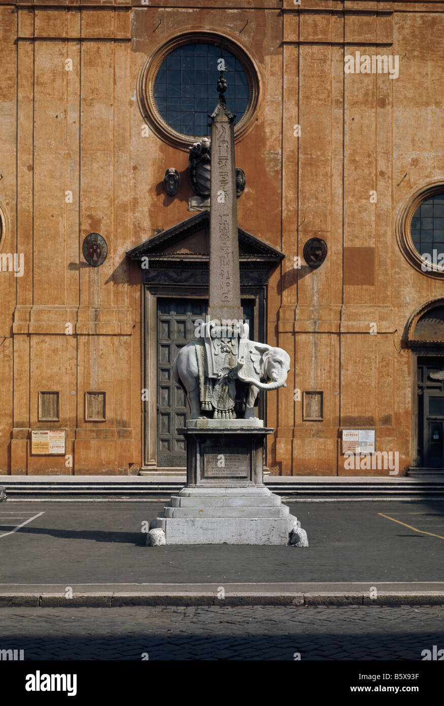 Bernini'S Elephant, Rome Stock Photo - Alamy