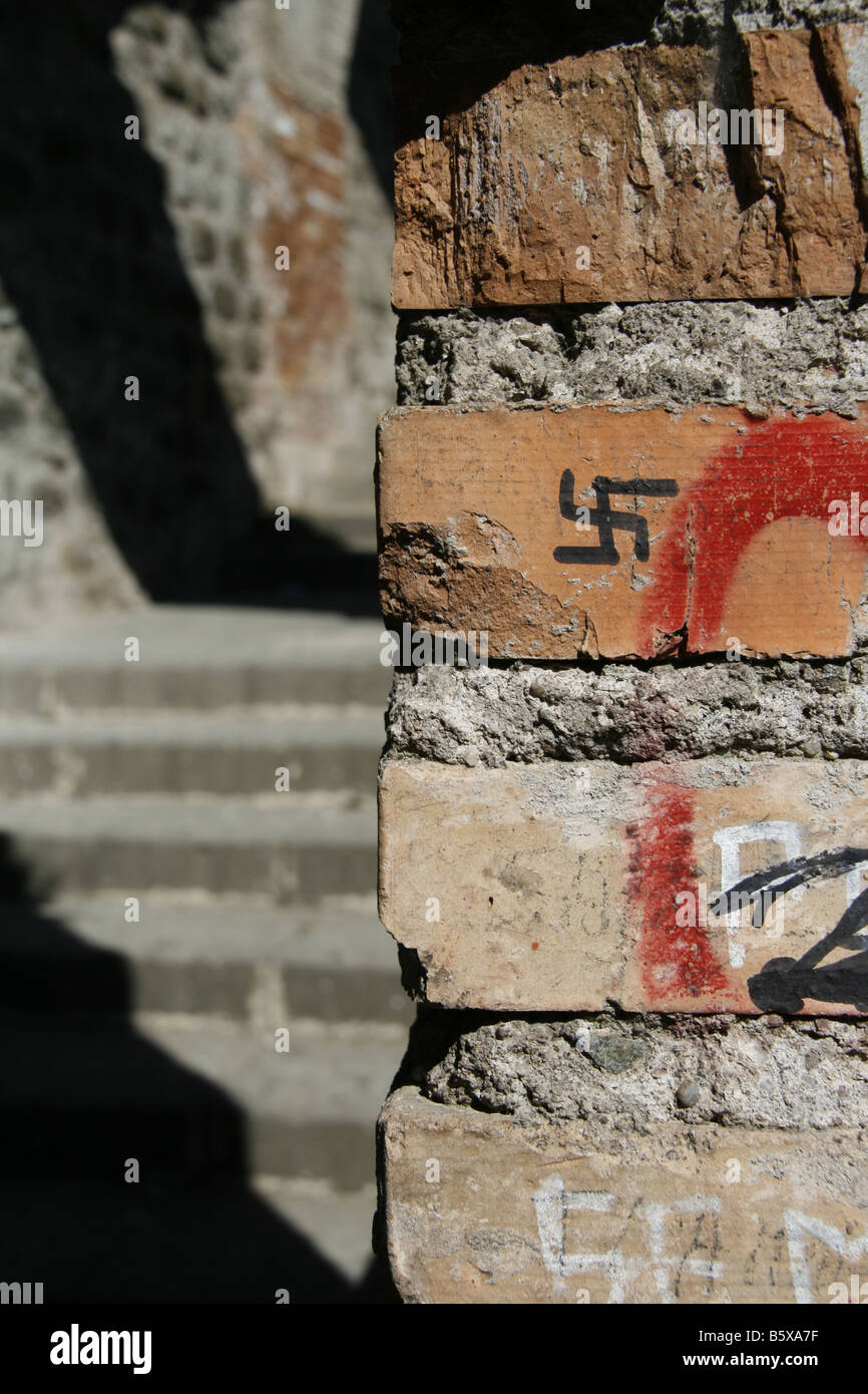 Nazi graffiti vandalism swastika hi-res stock photography and images ...