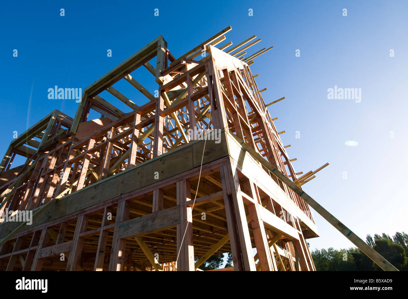 New zealand wooden frame house hi-res stock photography and images - Alamy