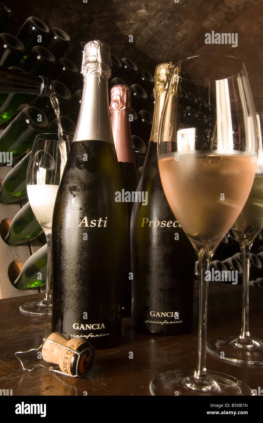 Asti spumante bottle gancia cellar hi-res stock photography and images ...