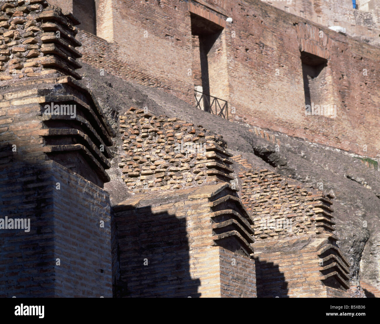 Colosseum Brickwork Detail Stock Photo - Alamy