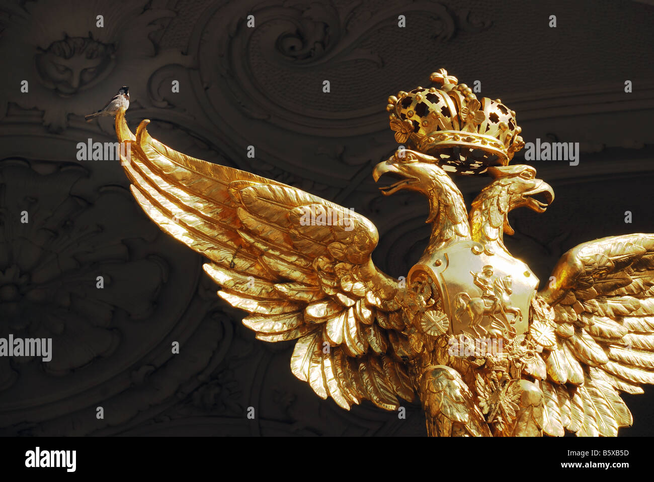 golden double eagle the symbol of Russian Federation Stock Photo - Alamy