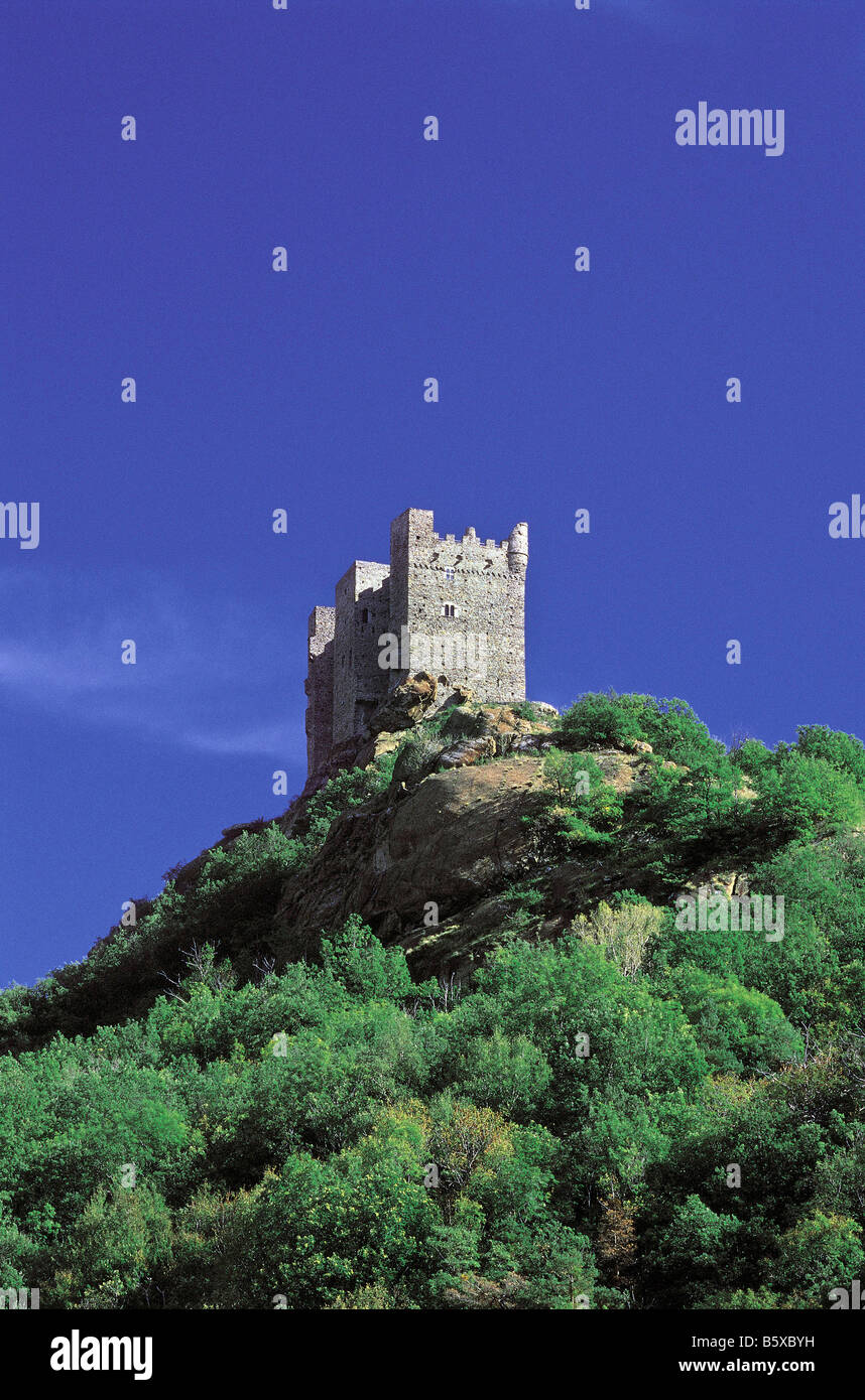 Ussel castle Chatillon Valle d'Aosta Italy Stock Photo - Alamy
