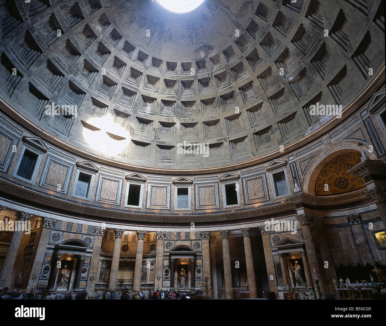 Rome Pantheon Interior Stock Photo - Alamy