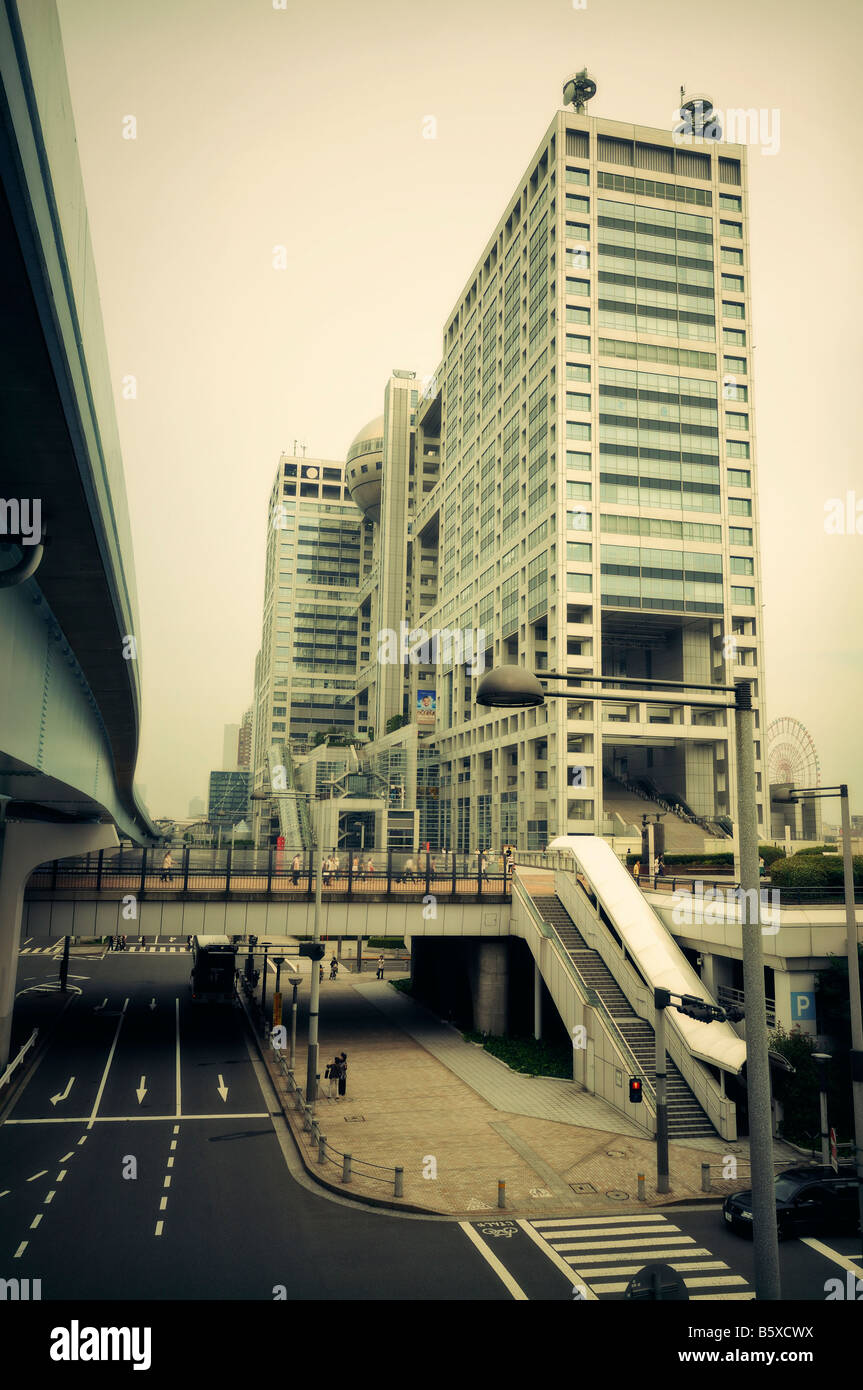Fuji TV headquarters building (by Kenzo Tange). Odaiba island. Tokyo ...