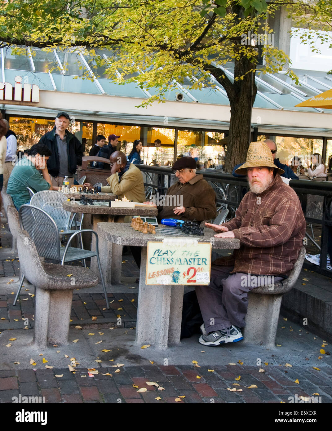 Play the chess masters - outdoor chess tournaments, Cambridge, Mass ...