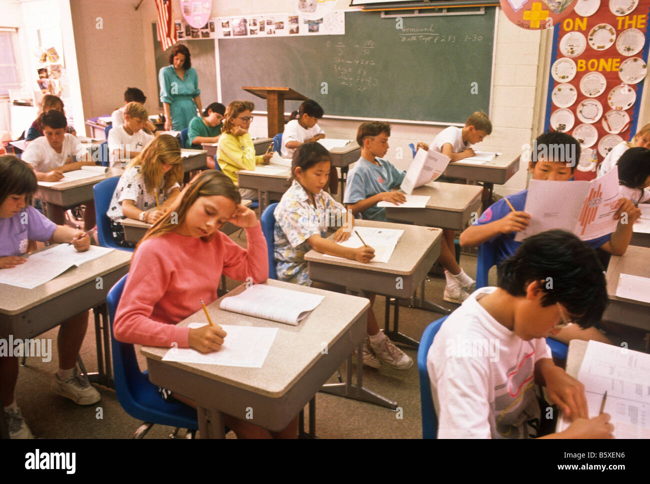 Junior high test hi-res stock photography and images - Alamy