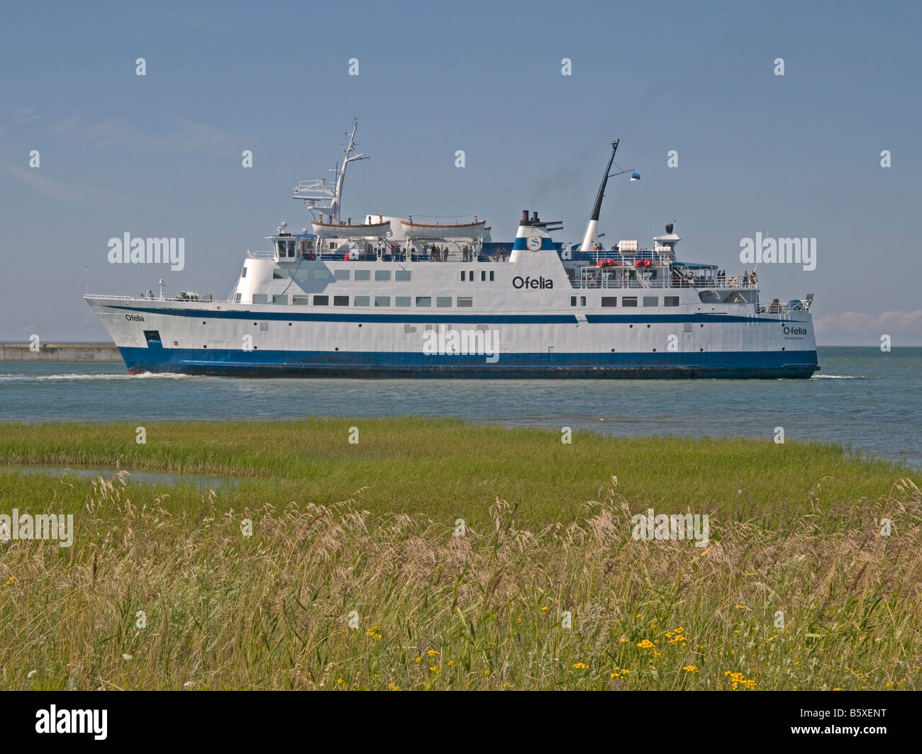 ferry ship for the passage from Haapsalu to the island Hiiumaa Estonia ...