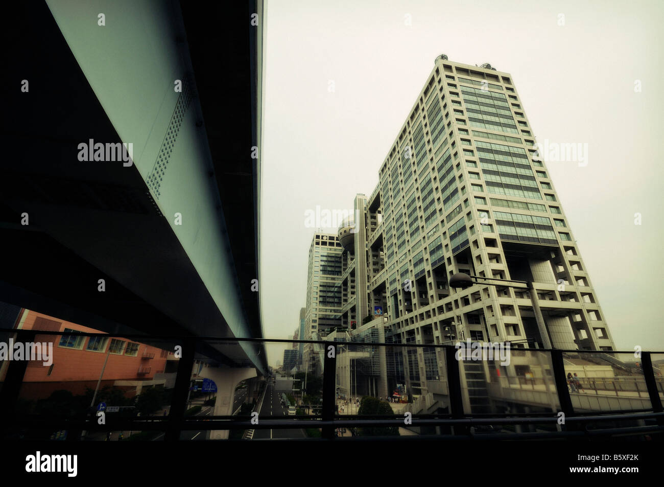 Fuji TV headquarters building (by Kenzo Tange). Odaiba island. Tokyo ...