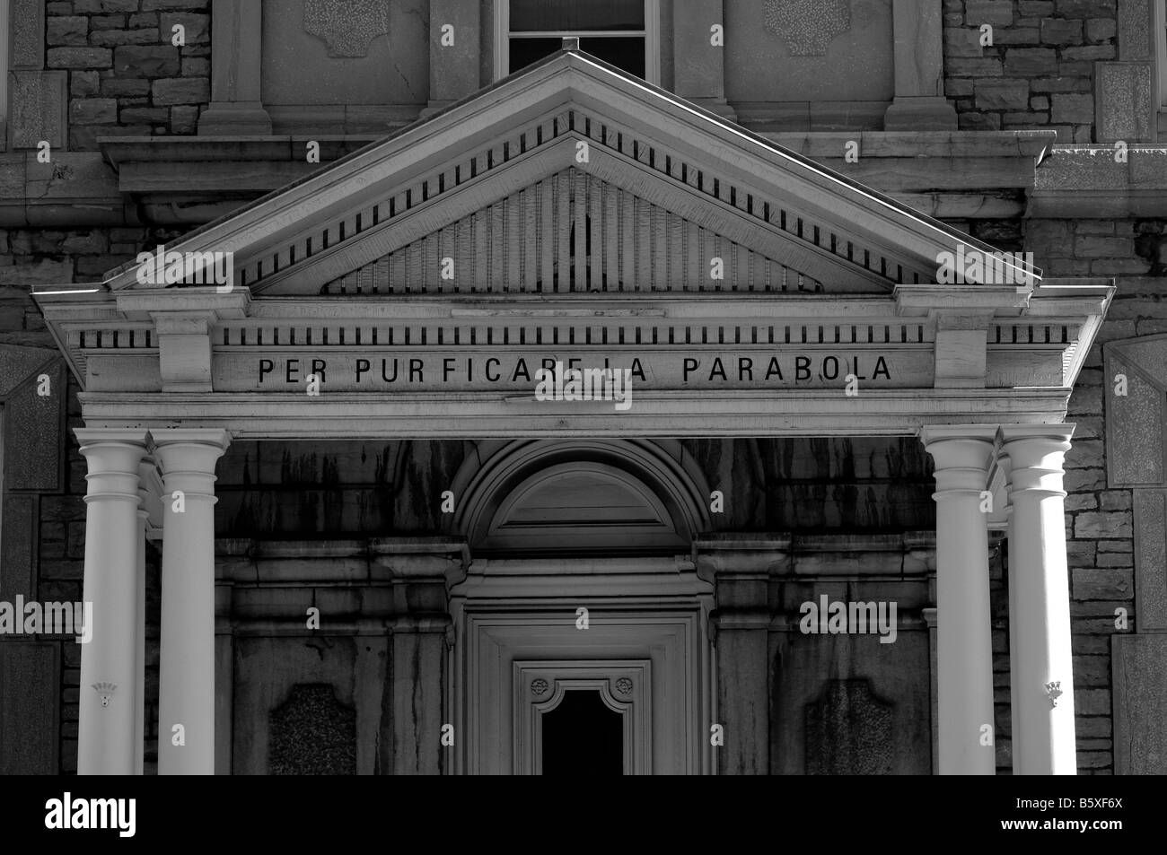 Strong architecture of old building Stock Photo - Alamy