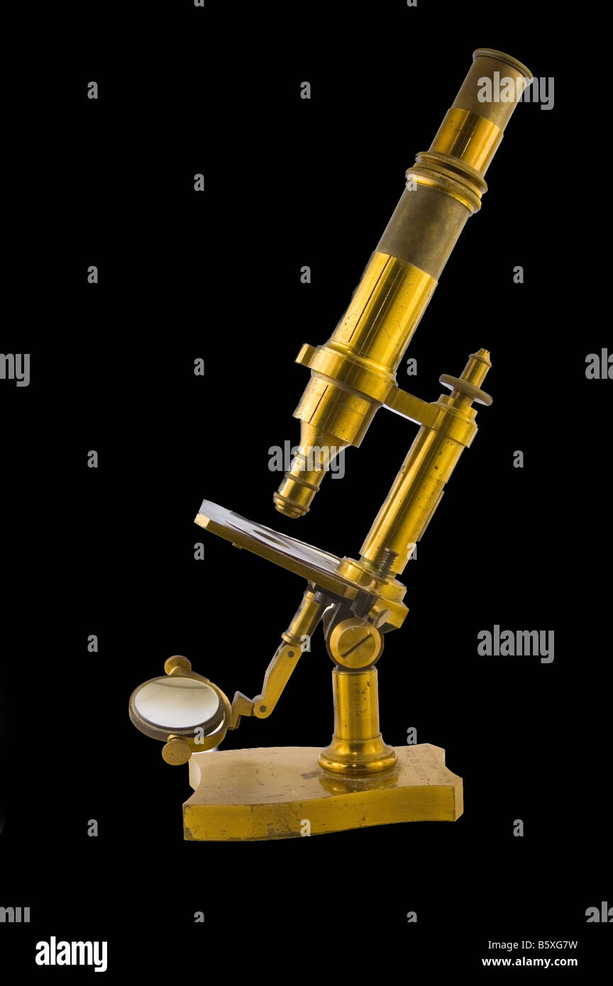 Instrument brass microscope hi-res stock photography and images - Alamy