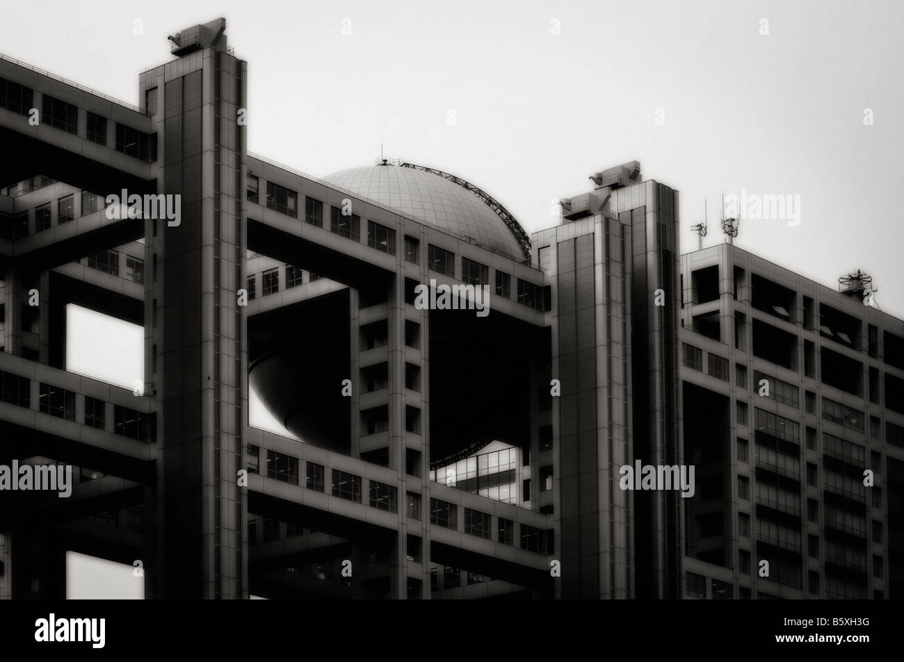 Fuji TV headquarters building (by Kenzo Tange). Odaiba island. Tokyo ...