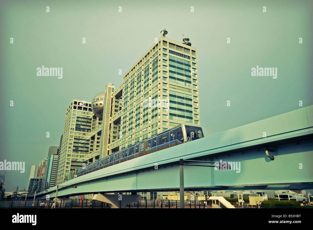 Fuji TV headquarters building (by Kenzo Tange). Odaiba island. Tokyo ...