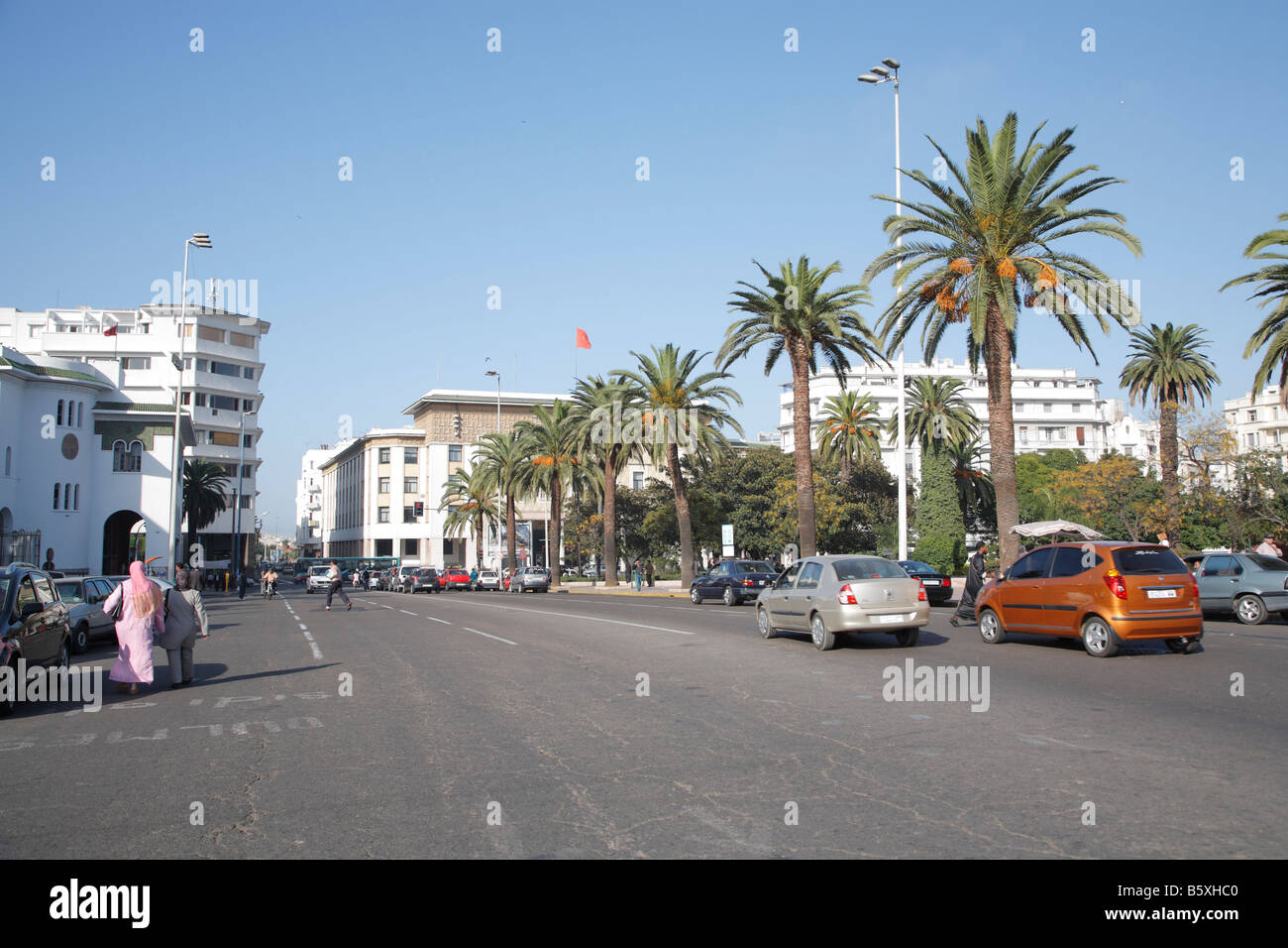 Streets of modern city, Casablanca, Morocco, Africa Stock Photo - Alamy