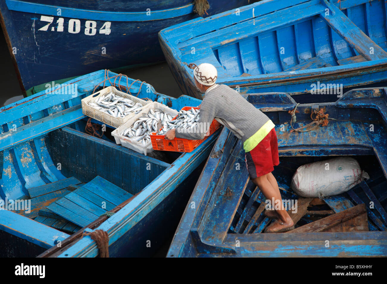 Fisherman, Port, Essaouira, Morocco, Africa Stock Photo - Alamy