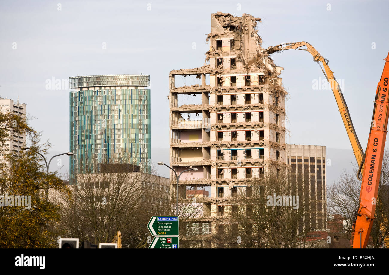 Demolition work underway on the site of the old Matthew Boulton college ...