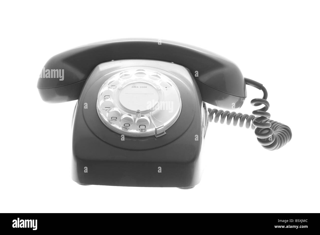 Black dial telephone Black and White Stock Photos & Images - Alamy