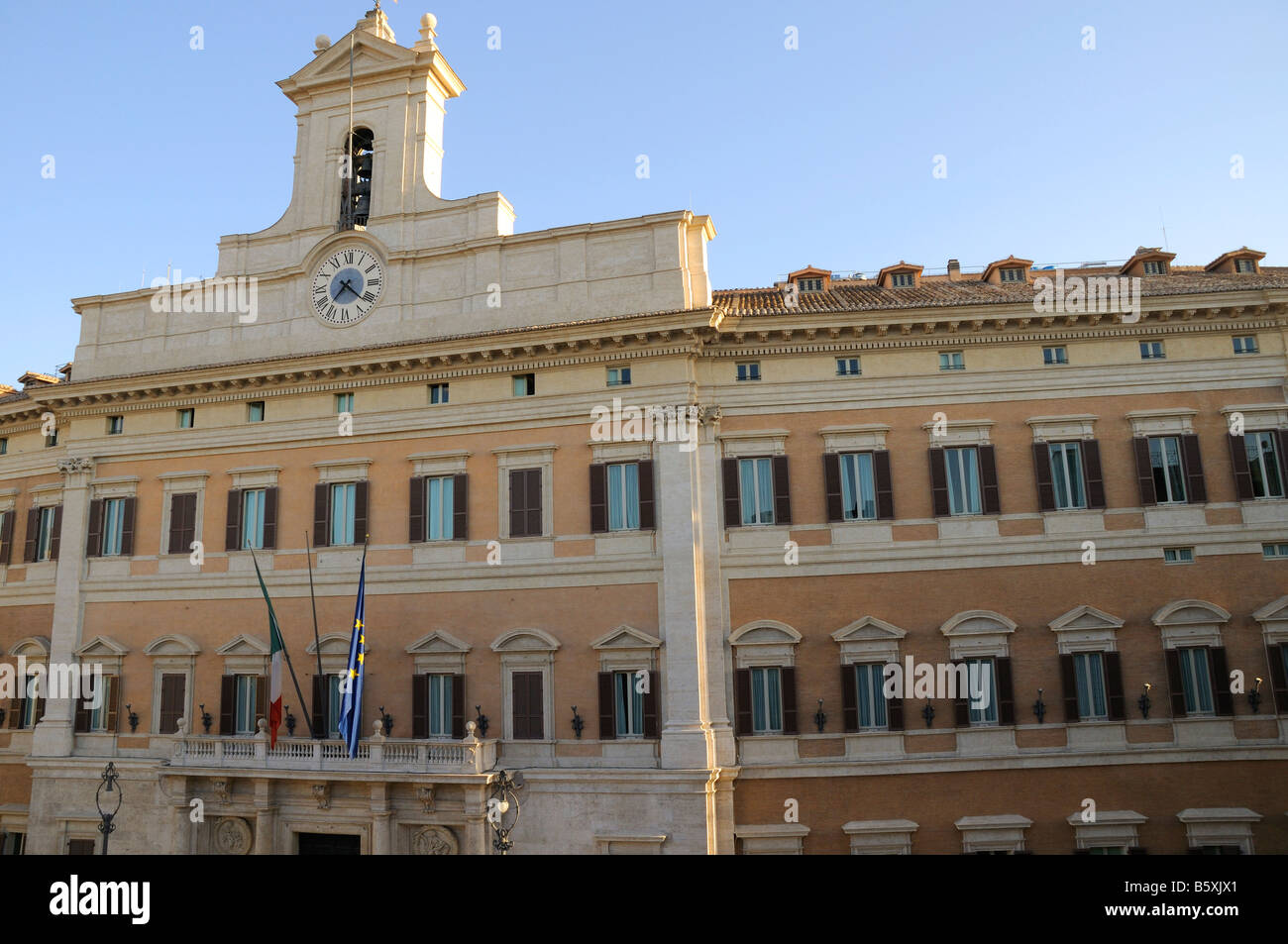 The Italian Parliament Building in the Palazzo di Montecitorio in Rome ...
