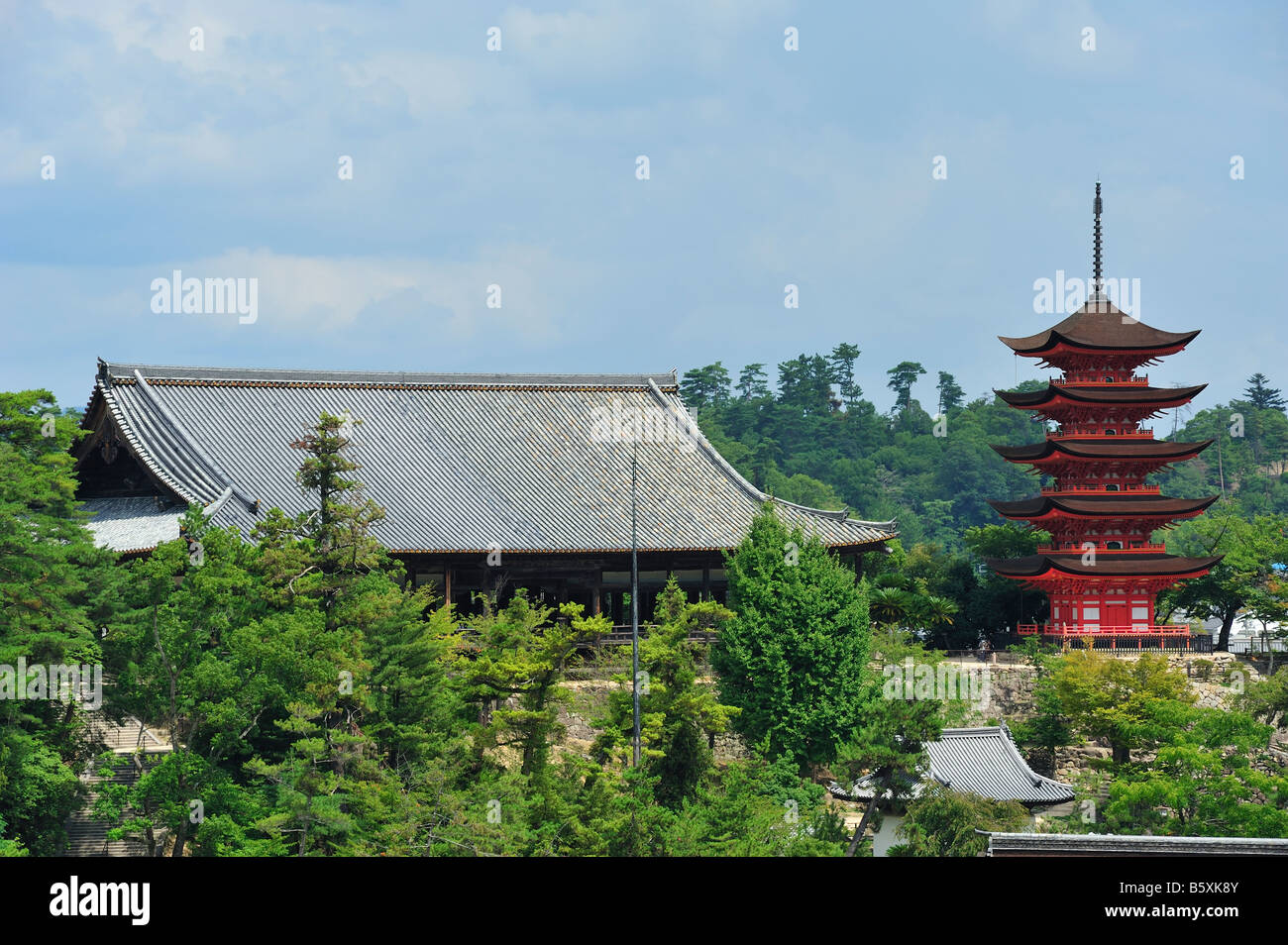 Hokoku Shrine, Miyajima cho, Hatsukaichi, Hiroshima Prefecture, Japan ...