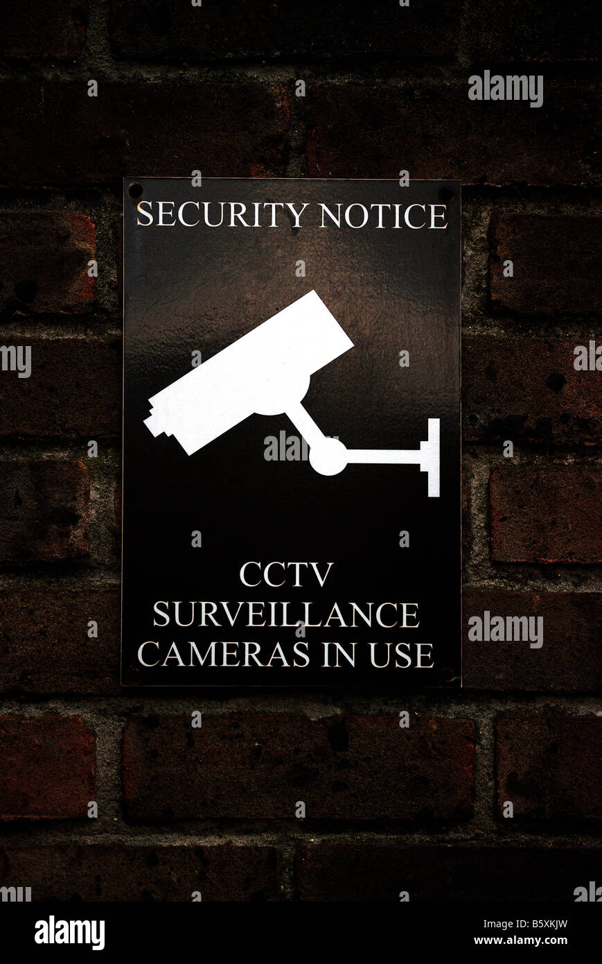 Notice police warning cctv hi-res stock photography and images - Alamy