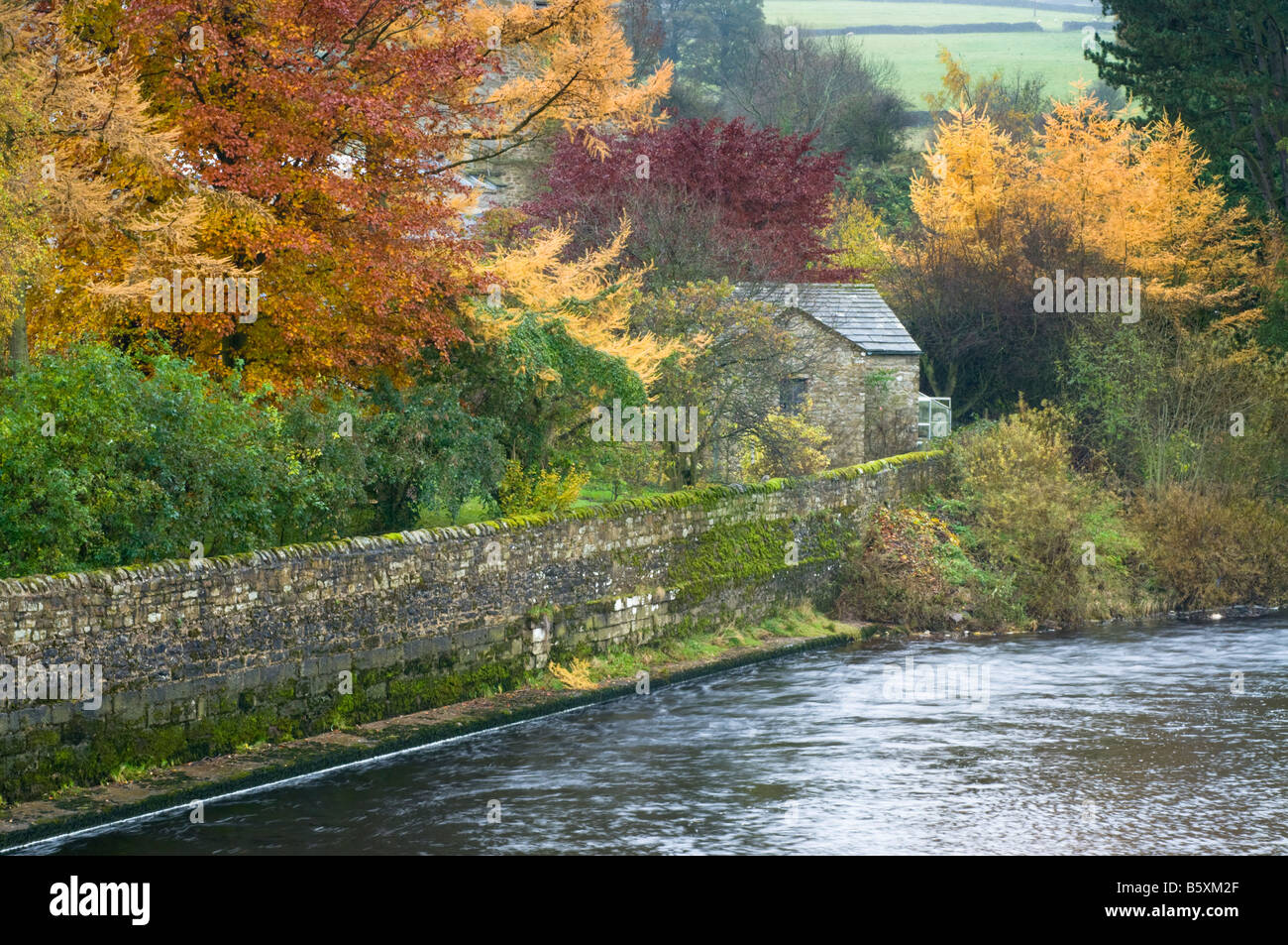 Yorkshire dales national park autumn colours hi-res stock photography ...