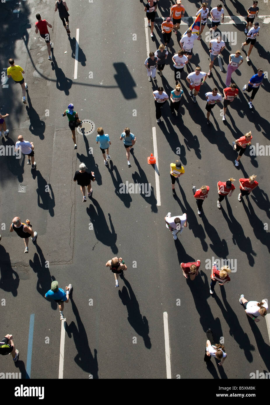 Marathon Runners, Aerial High Resolution Stock Photography and Images ...