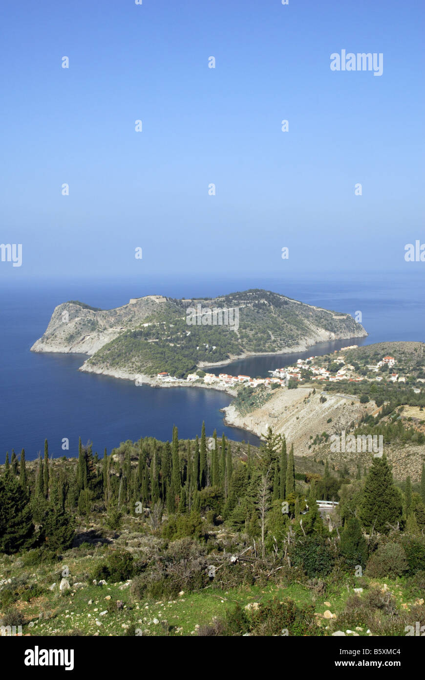 Assos, Kefallonia in the Greek Ionian Islands Stock Photo - Alamy