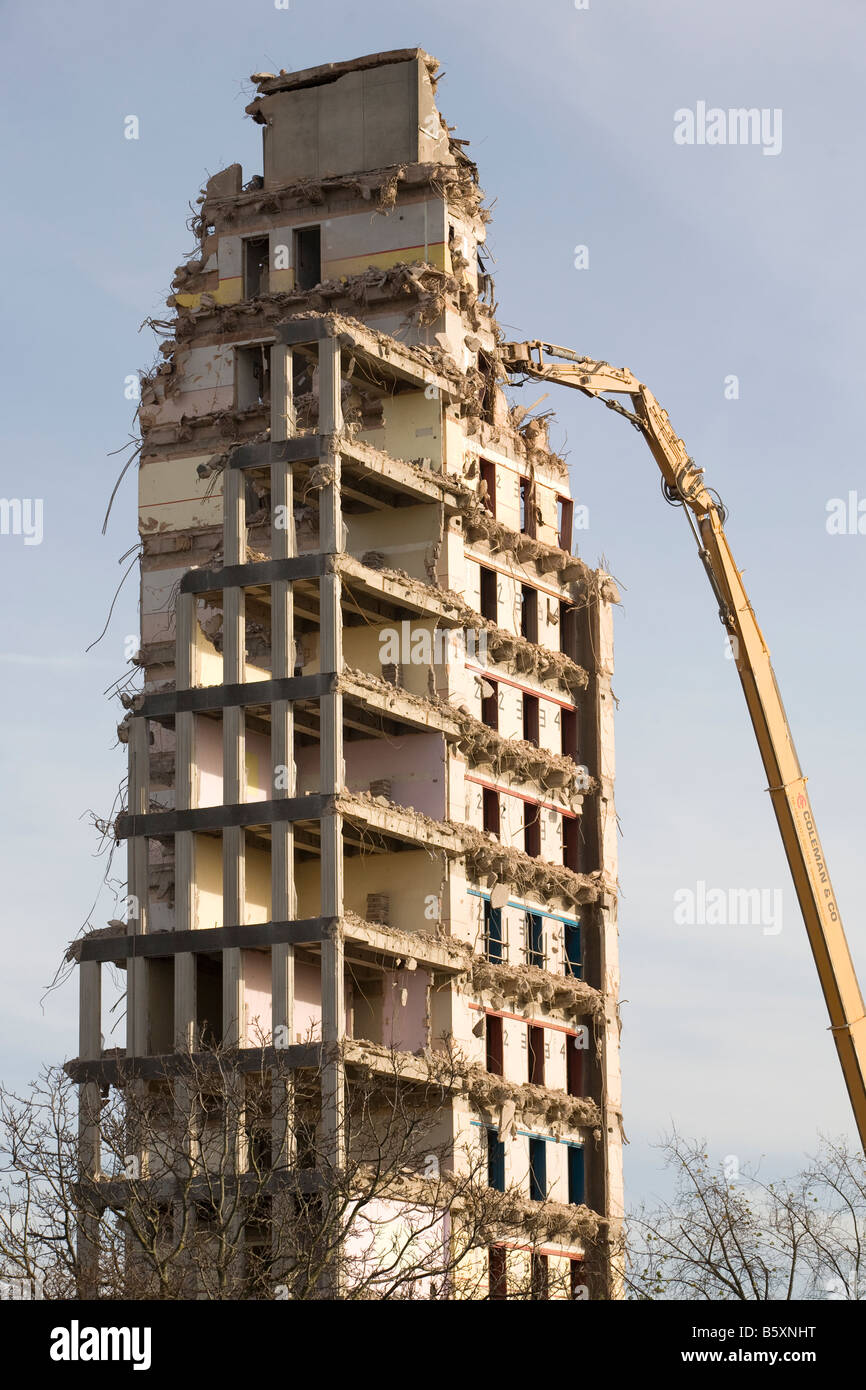 Demolition work underway on the site of the old Matthew Boulton college ...