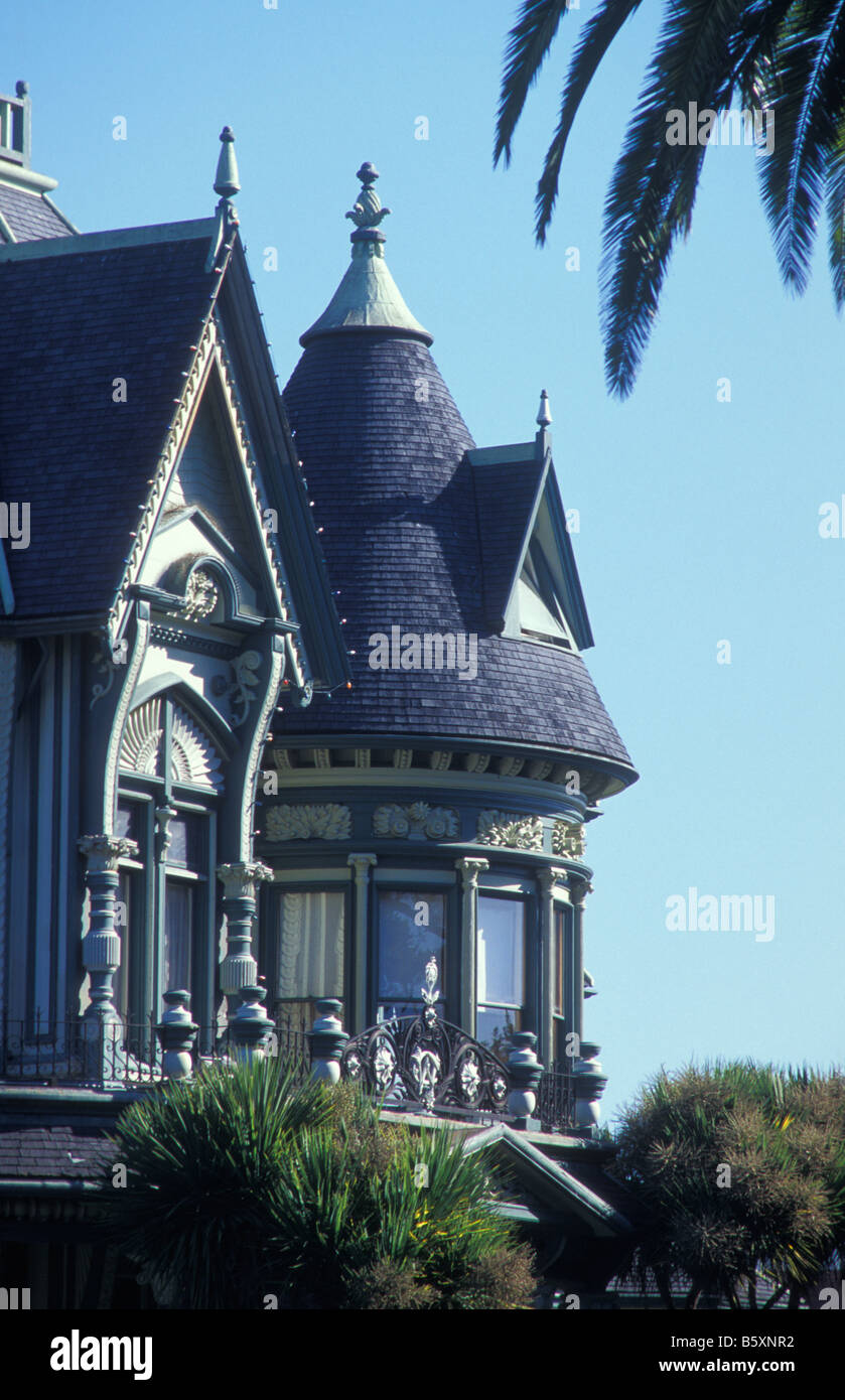 Carson Mansion Building in Eureka California USA Stock Photo - Alamy