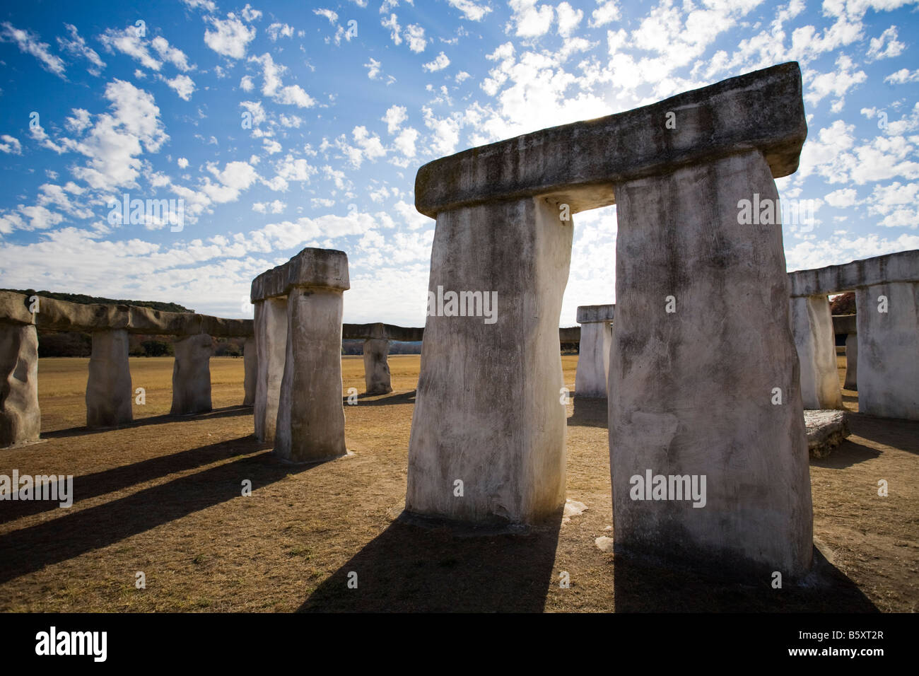 Wide angle shot of Stonehenge II in the Texas Hill Country Stock Photo ...