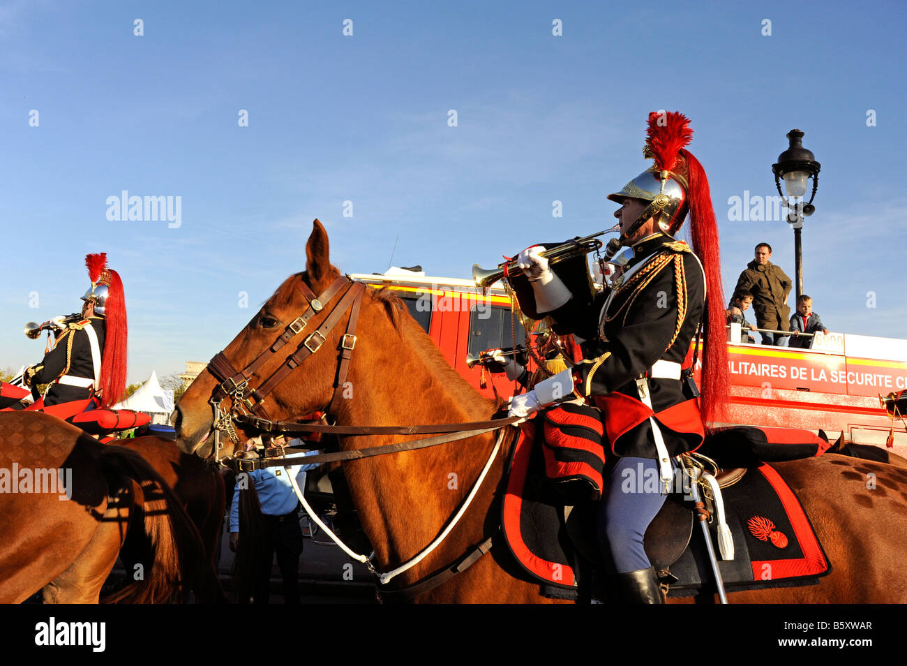 French civil security parade hi-res stock photography and images - Alamy