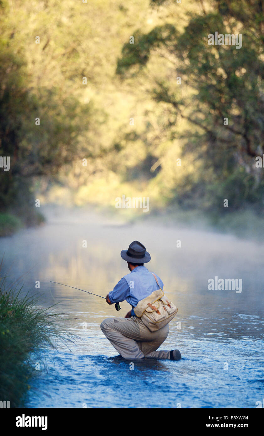 Fly fishing Australia Stock Photo - Alamy