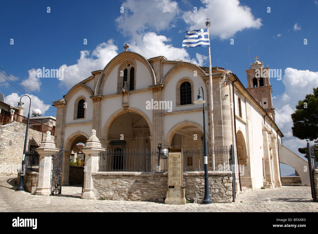 exterior of the village church of the holy cross lefkara famous for ...