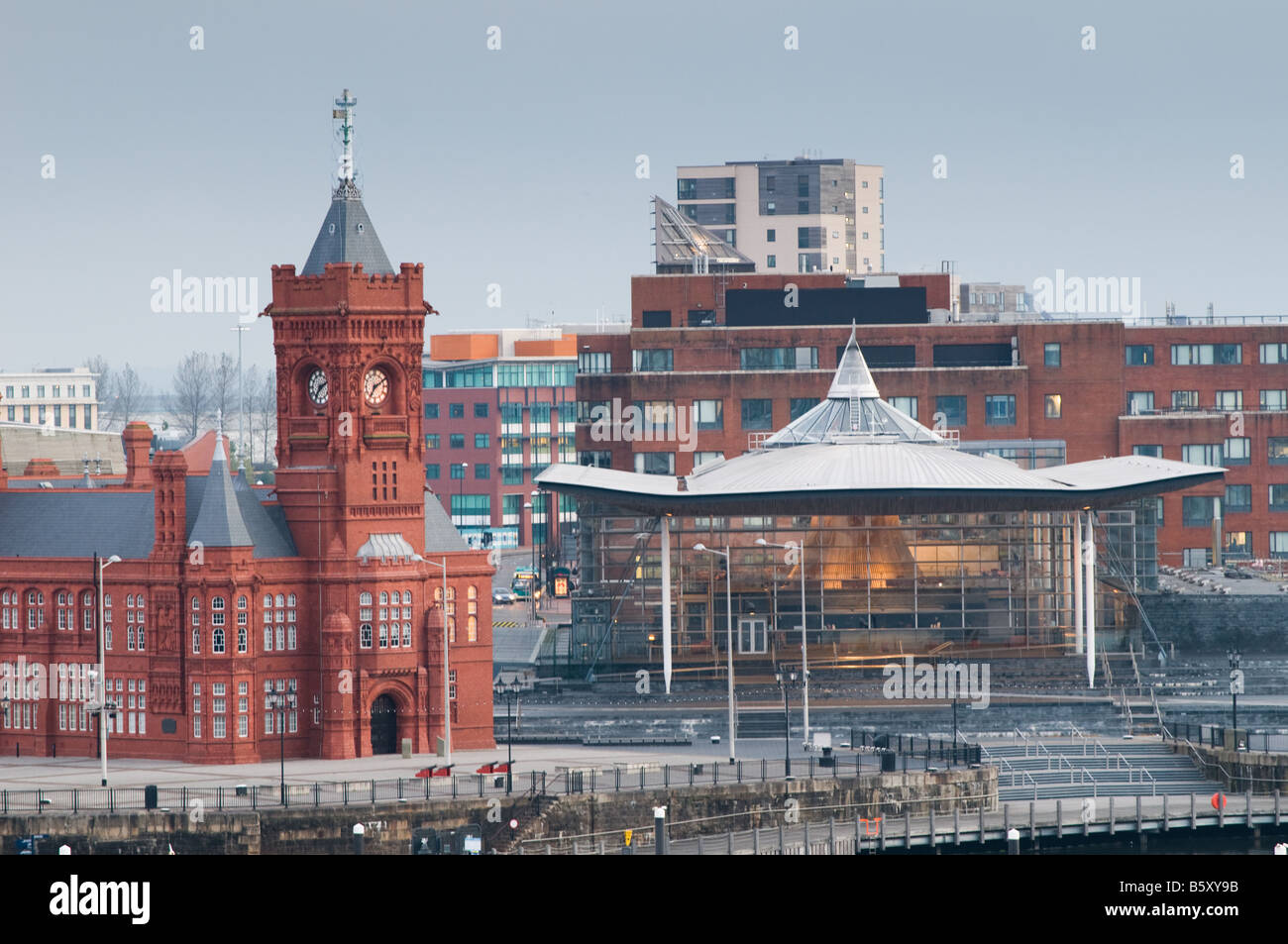 Cardiff Bay waterside redevelopment victorian Pierhead Building and ...