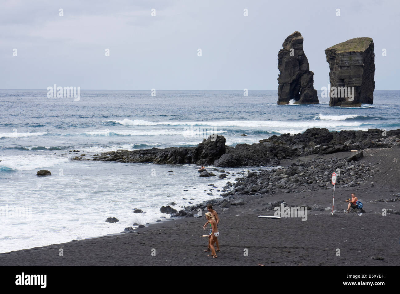 Azorean black sand beach hi-res stock photography and images - Alamy