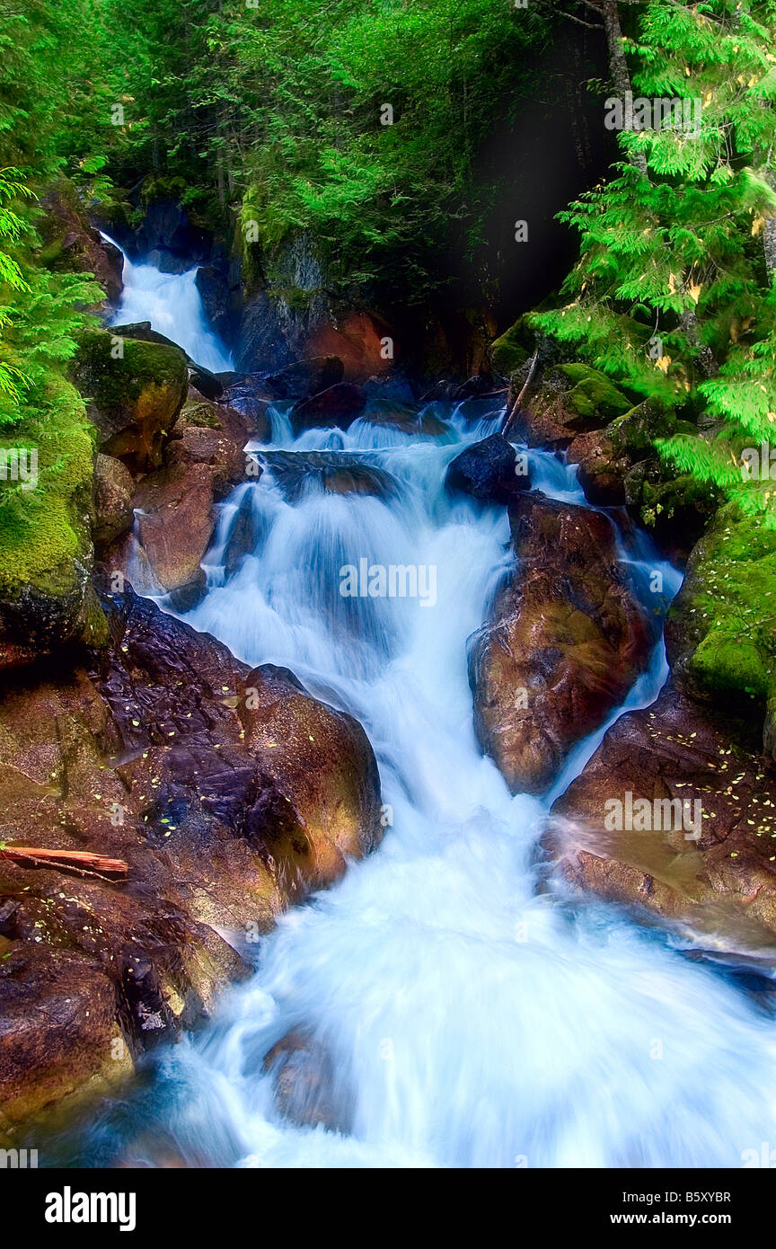 Deception Falls on Deception Creek in the Cascade foothills on the way ...