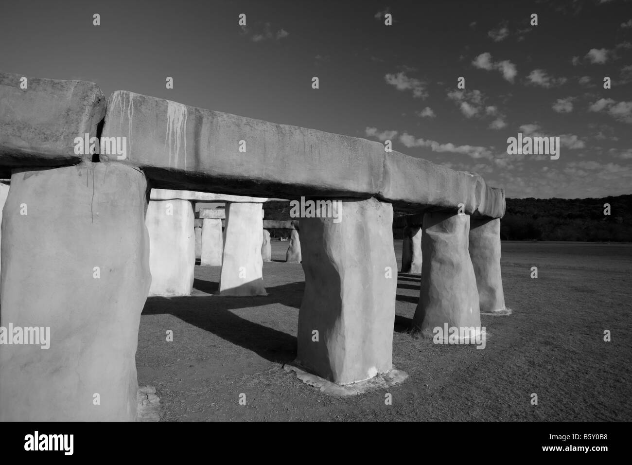 Wide angle shot of Stonehenge II in the Texas Hill Country Stock Photo ...
