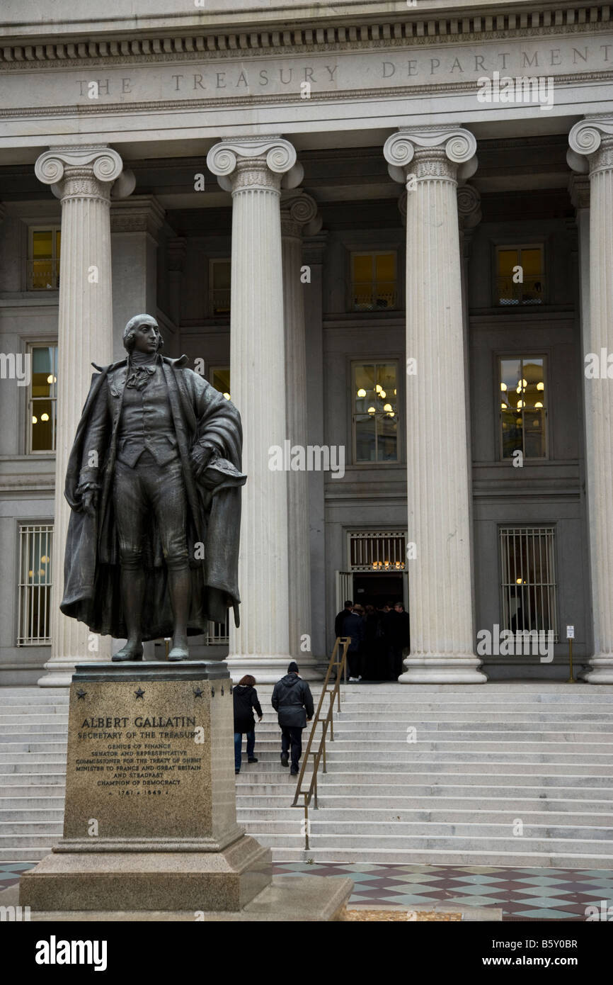 Department of Treasury Building Washington DC Stock Photo - Alamy