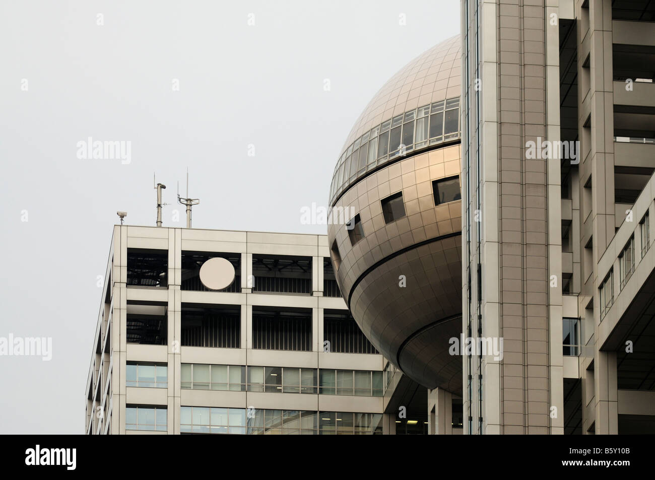 Fuji TV headquarters building (by Kenzo Tange). Odaiba island. Tokyo ...