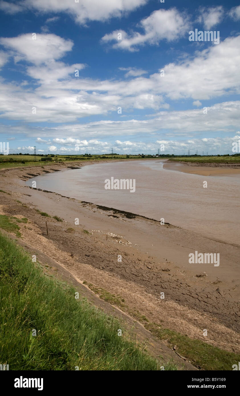 river at pawlett somerset Stock Photo - Alamy
