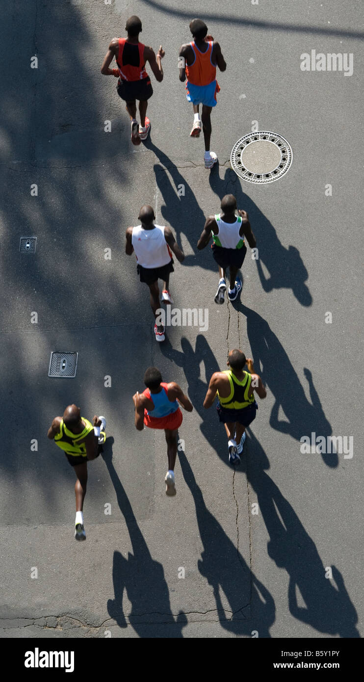 Marathon Runners, Aerial High Resolution Stock Photography and Images ...
