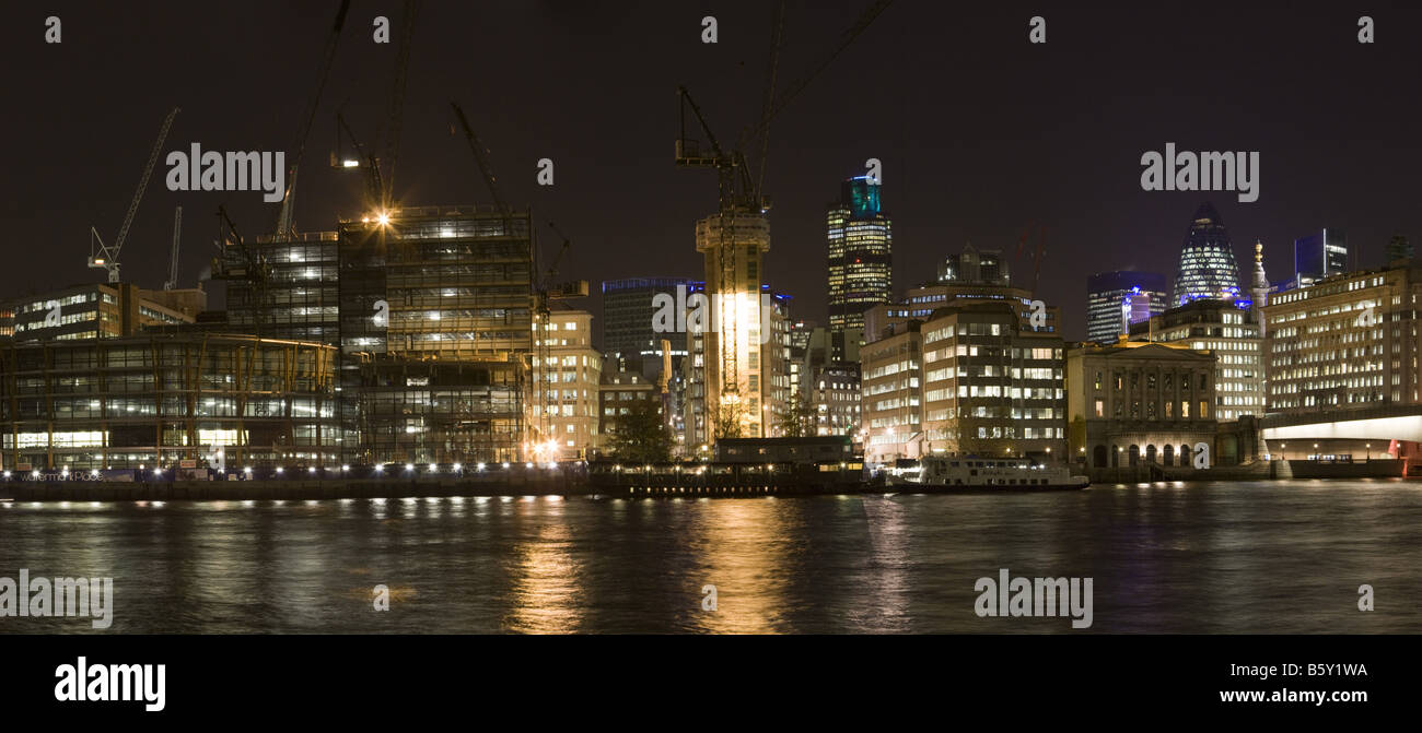 night illuminations watermark place city riverside office development ...