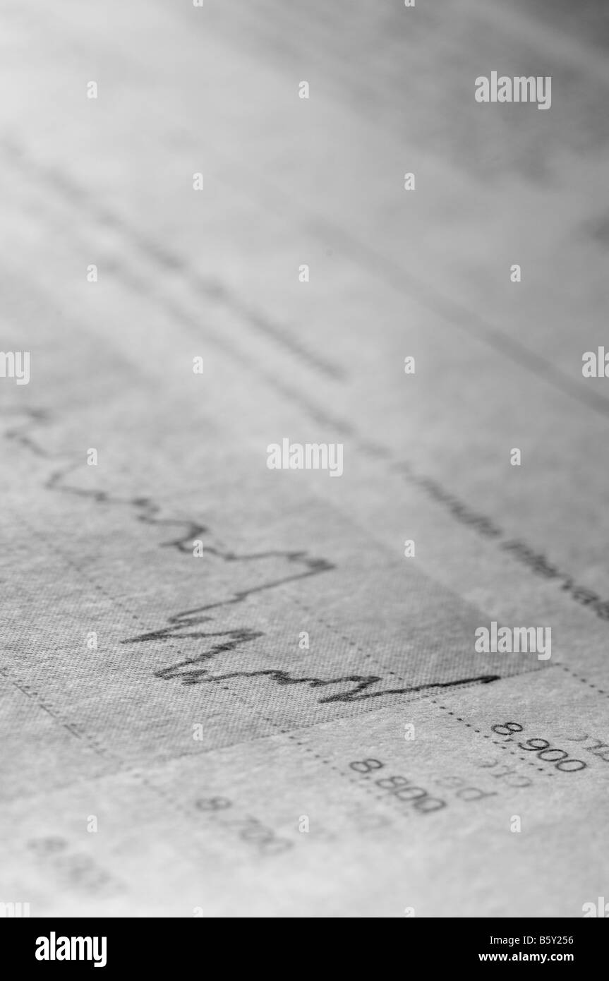 The business section of a financial newspaper Stock Photo - Alamy