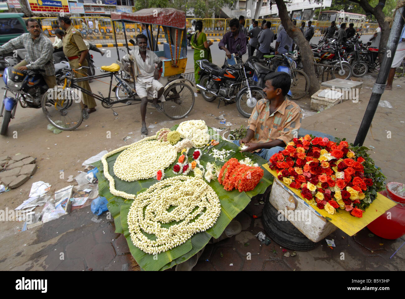 Madurai flowers hi-res stock photography and images - Alamy